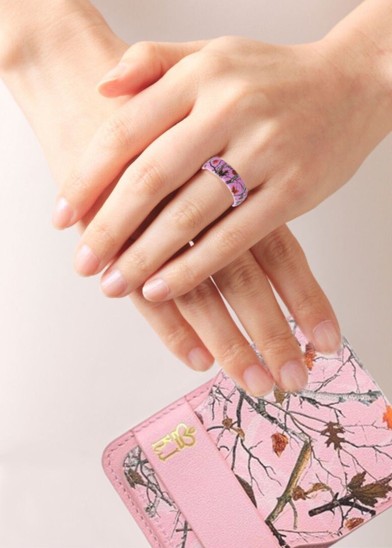 Pink Camo Silicone Ring Ergonomic Silicone Camo Band With - Etsy