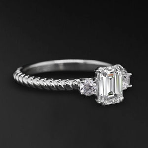 3 Pcs Engagement Ring Set | Sterling Silver Ring for Women | Tungsten ...