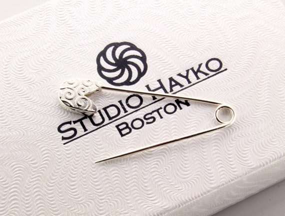 Sterling Silver Safety Pin 1.5 Handmade in USA Etsy Canada