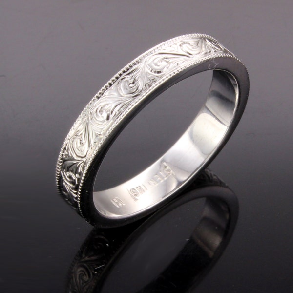 Hand Engraved Ring - Etsy