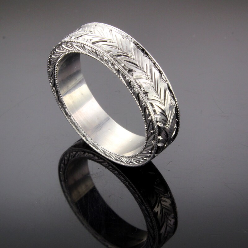 Hand Engraved Ring - Etsy