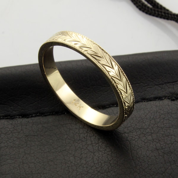 Hand Engraved Ring - Etsy