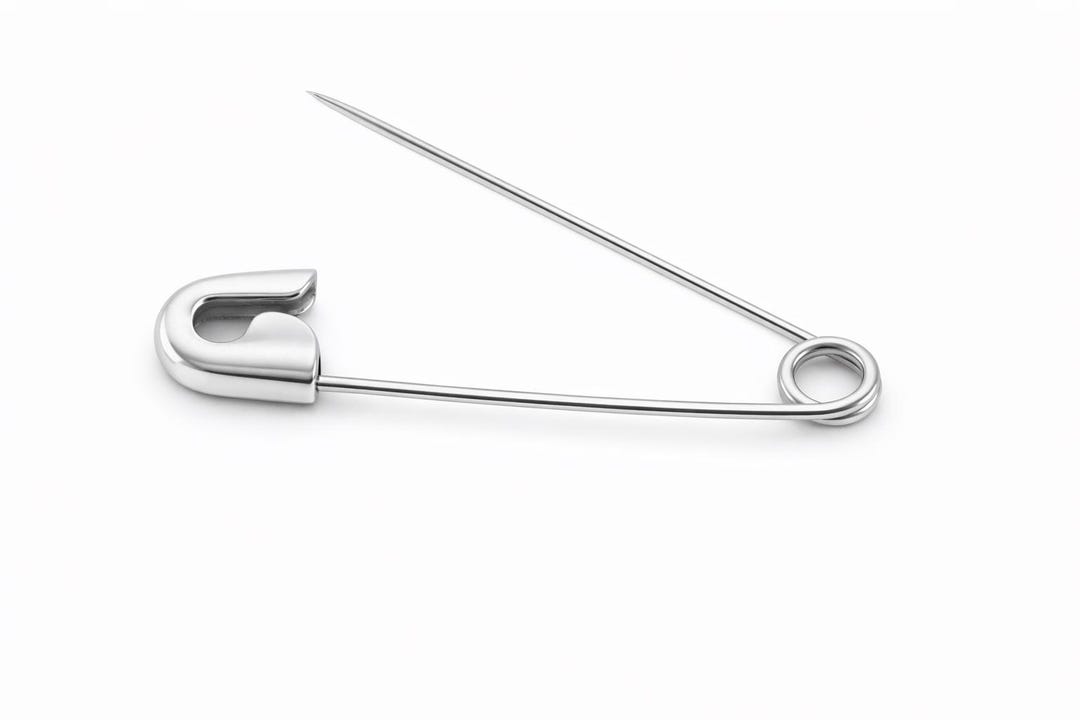 Sterling Silver Safety Pin 1.5'' Handmade in USA - Etsy