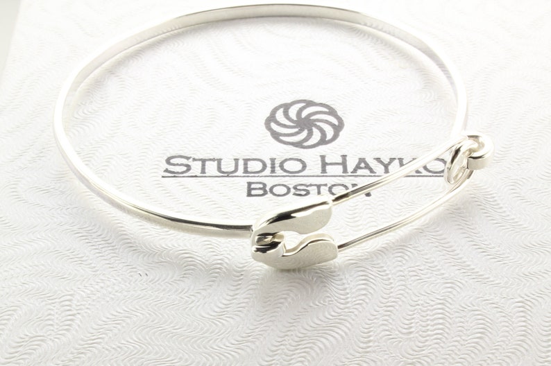 Sterling Silver Safety Pin Bracelet Hand Made in America - Etsy