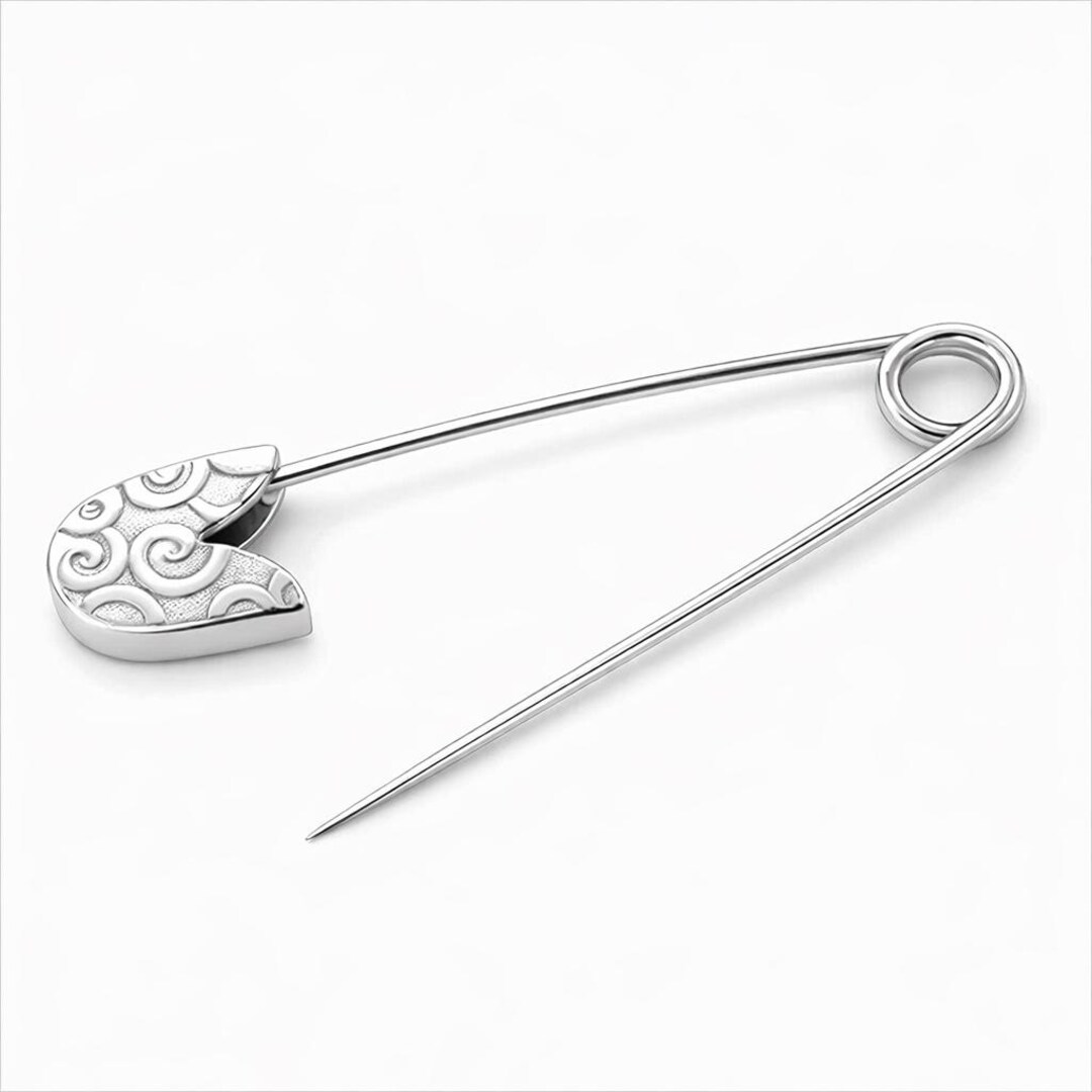 Sterling Silver Safety Pin 1.5'' Handmade in USA - Etsy