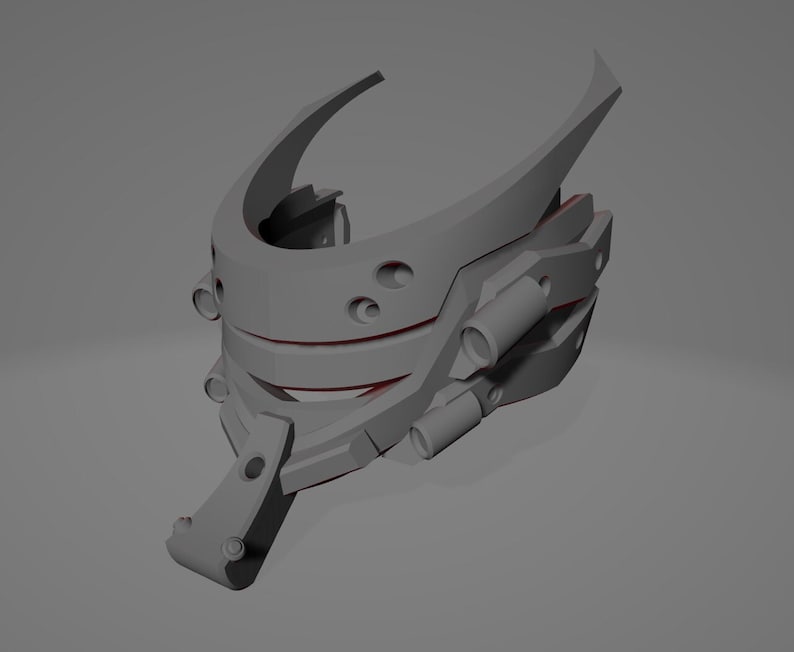 Evangelion Inspired Techwear/streetwear Mask Unit 02, STL - Etsy