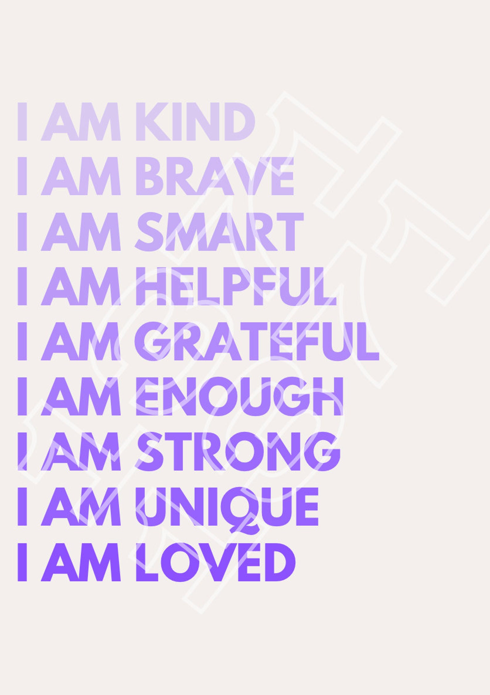 Affirmations for Kids, Classroom Posters, I Am Affirmations, Playroom ...