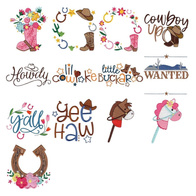Western Embroidery Designs - Etsy
