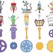 Zotbot Too Filled Stitch Machine Embroidery Designs 4x4 5x7 - Etsy