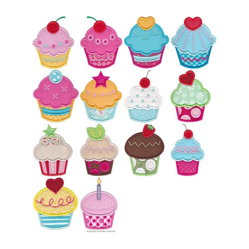 Cupcake Applique - Etsy