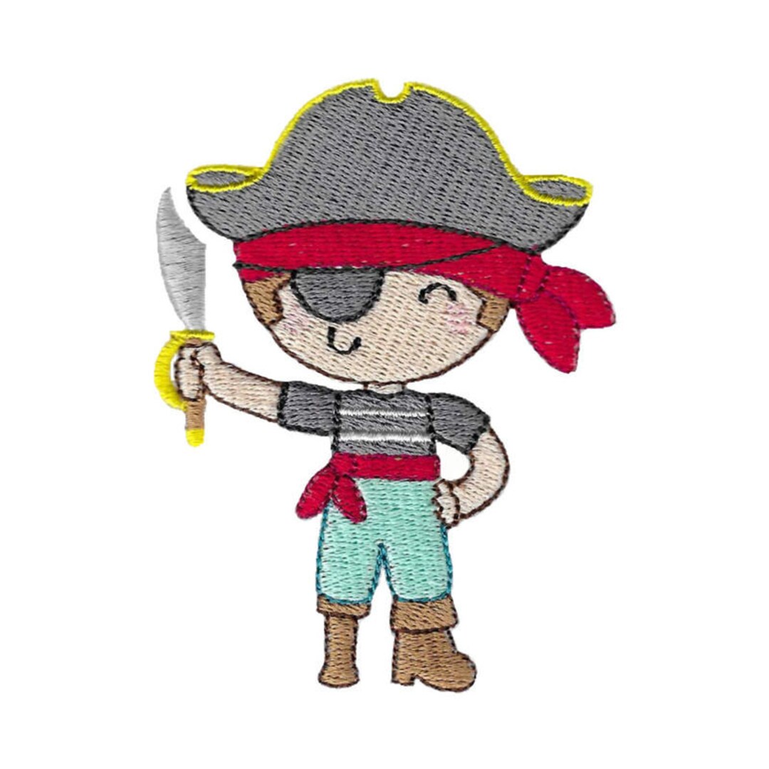 Pirate Boy - Machine Embroidery Design - 4x4 5x7 Sizes Included ...