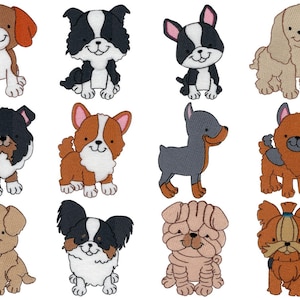 Dog Breeds Too - 12 Machine Embroidery Designs - 2, 3, 4 & 5 Inch Sizes ...