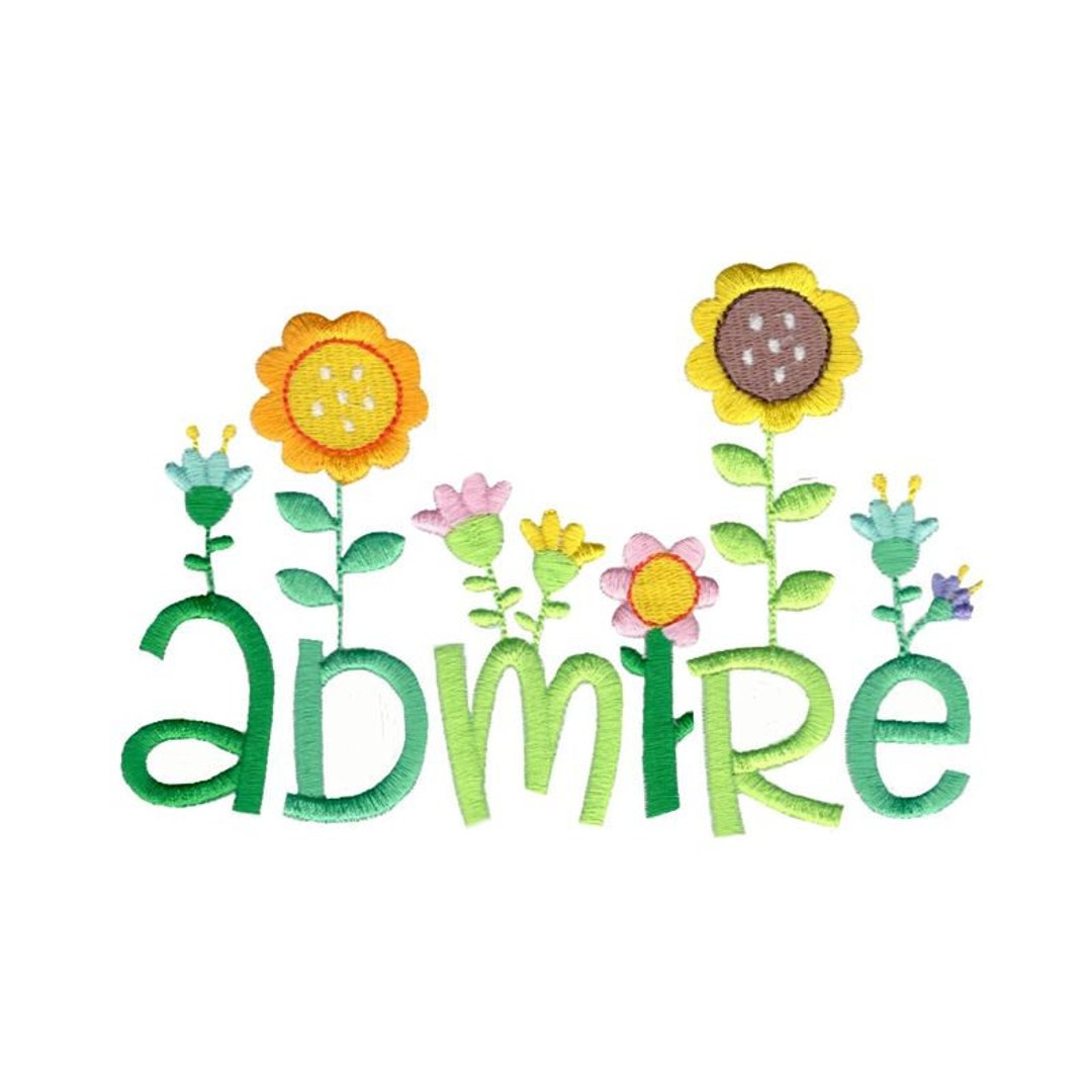 Admire - Machine Embroidery Design - 4x4 5x7 Sizes Included - Admire ...