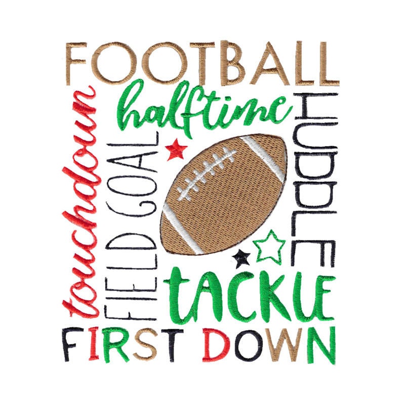 Football Subway Art - Etsy