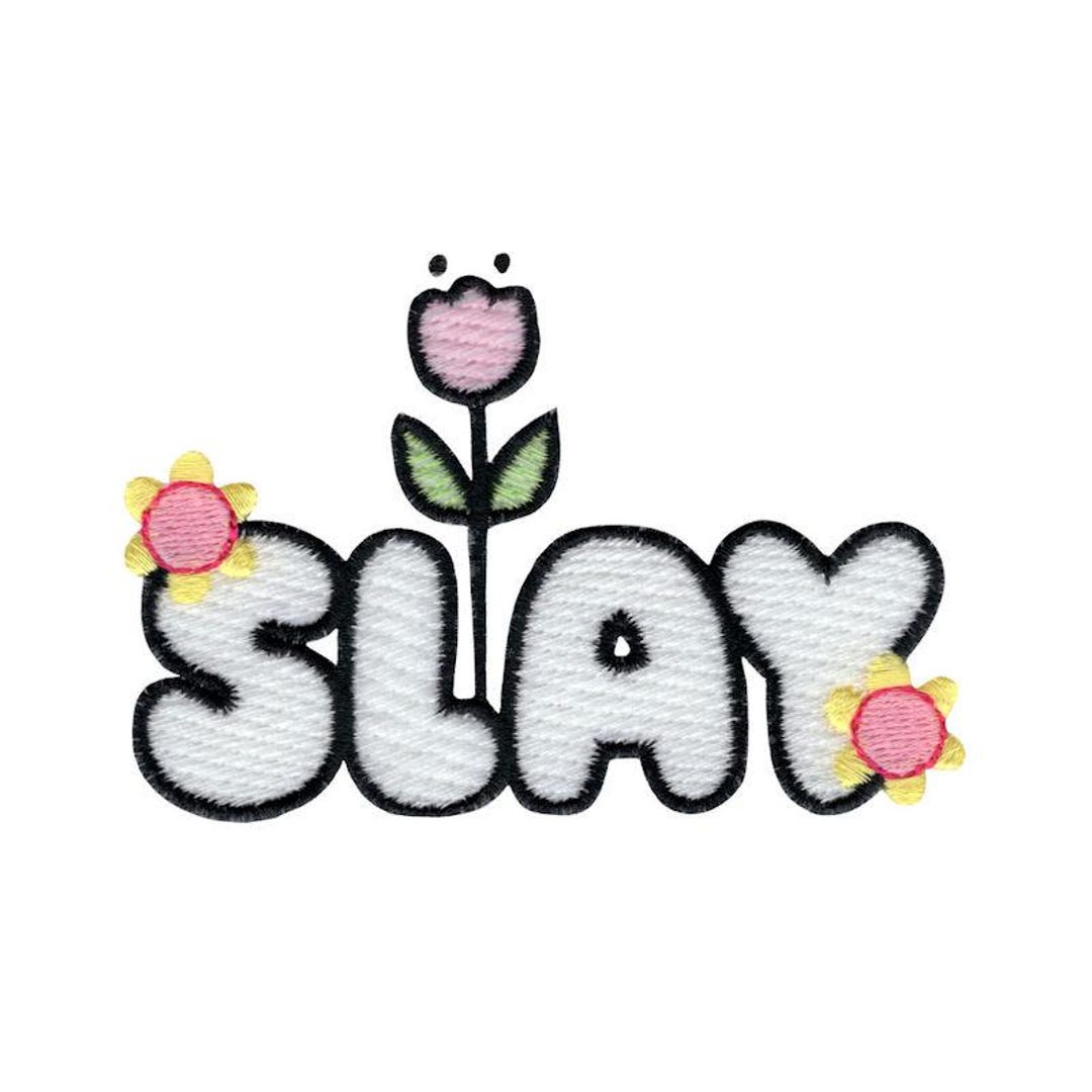 Slay Sketch Embroidery Design 4x4 5x7 Sizes Included Cancer Embroidery ...
