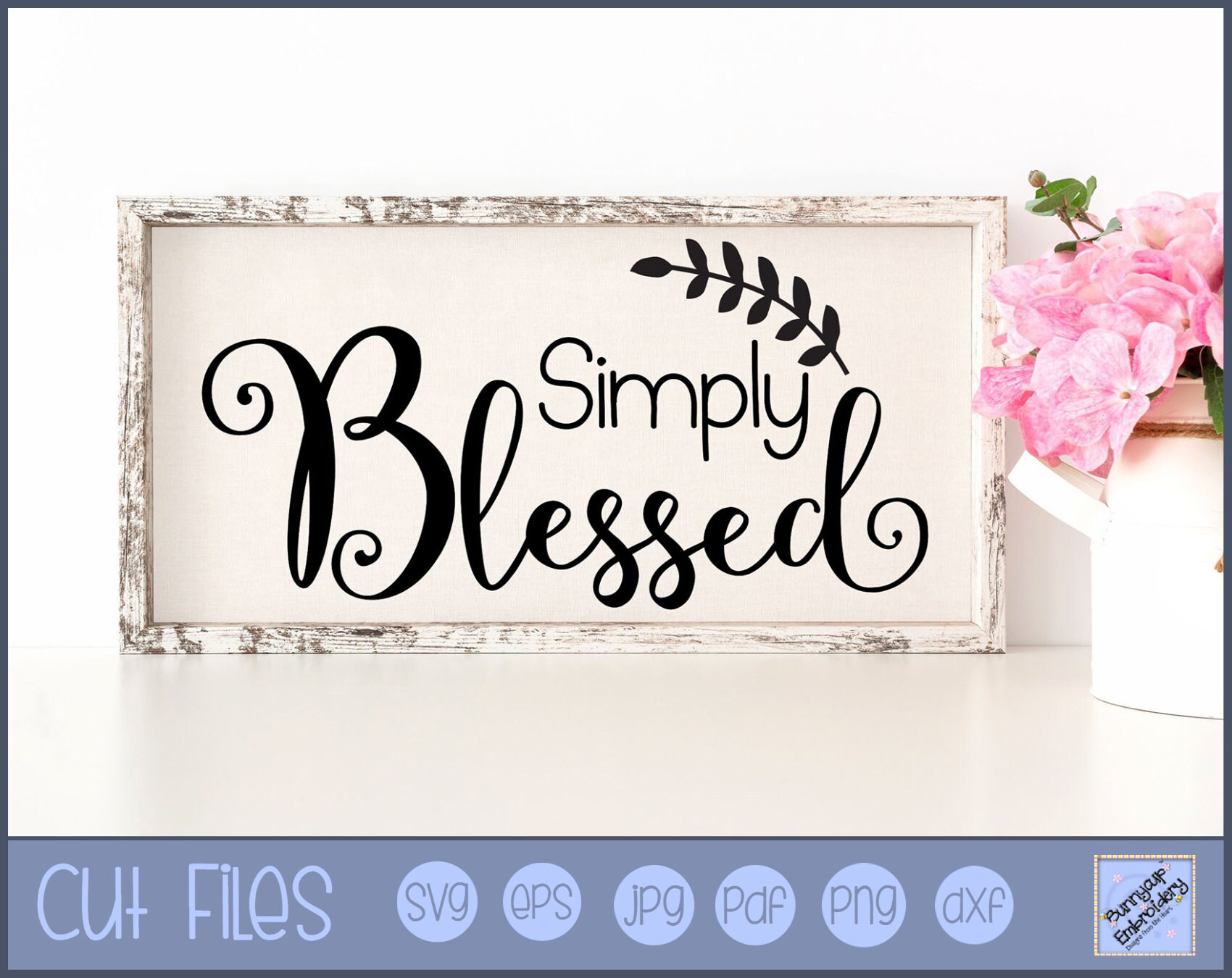 Simply Blessed SVG Personal and Small Business Use - Etsy