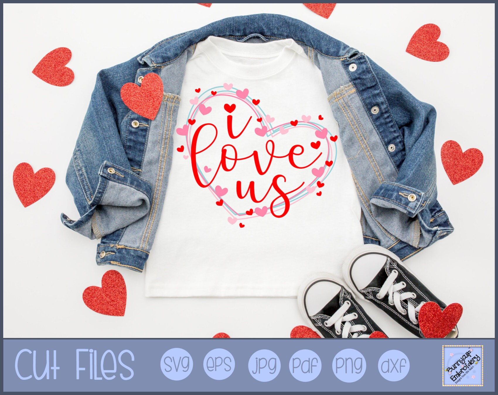 I Love Us Clipart and SVG File Personal and Small Business - Etsy