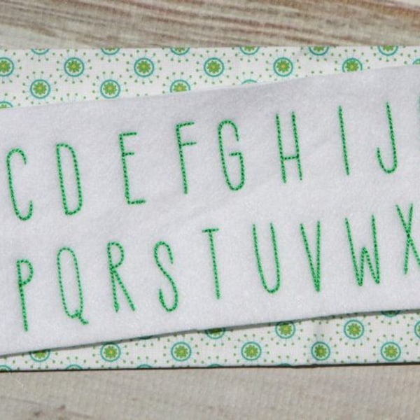 Bean Stitch Embroidery Font - Etsy