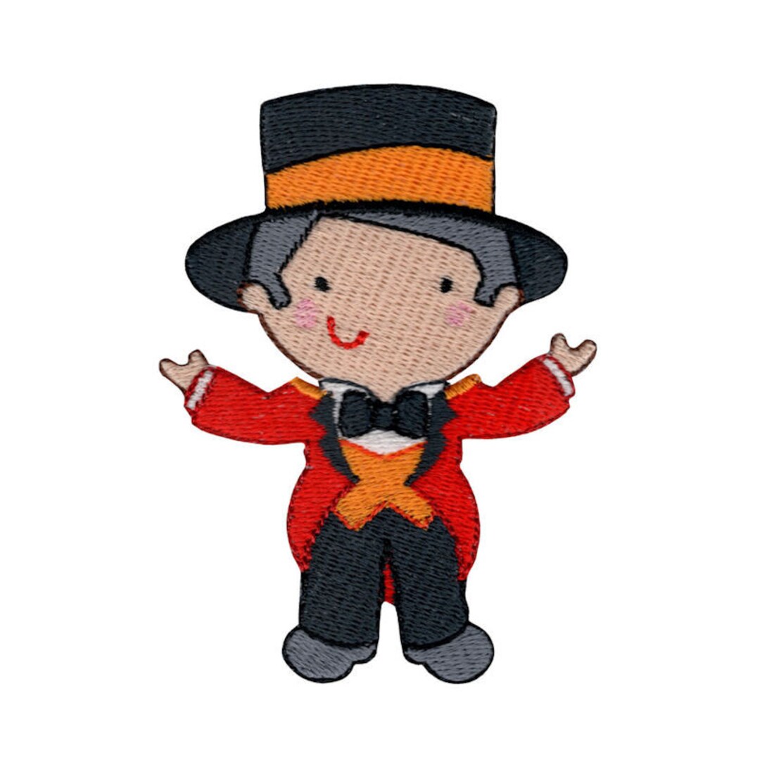 Circus Ringmaster Embroidery Design 4x4 5x7 Inch Hoop Sizes Included ...