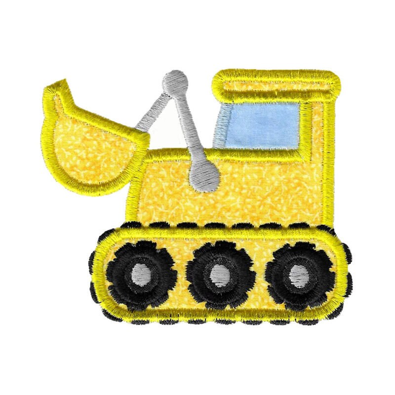 Cute Applique Digger Embroidery Design 4x4 5x7 6x10 8x8 - Etsy