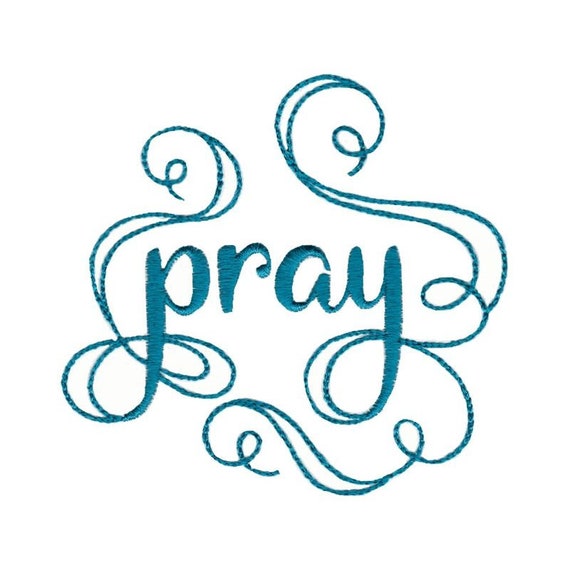 Pray Machine Embroidery Design 4x4 5x7 6x10 8x8 Sizes - Etsy