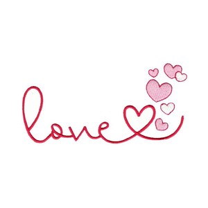 Love - Machine Embroidery Design - 4x4 5x7 6x10 8x8 Sizes Included ...