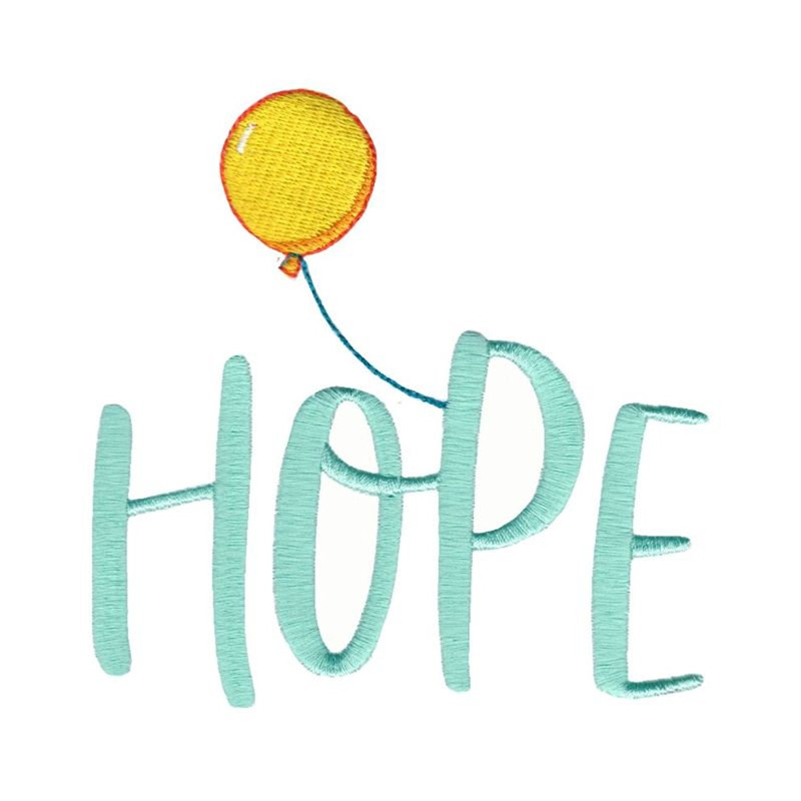 Hope Machine Embroidery Design 4x4 5x7 6x10 Sizes Included - Etsy