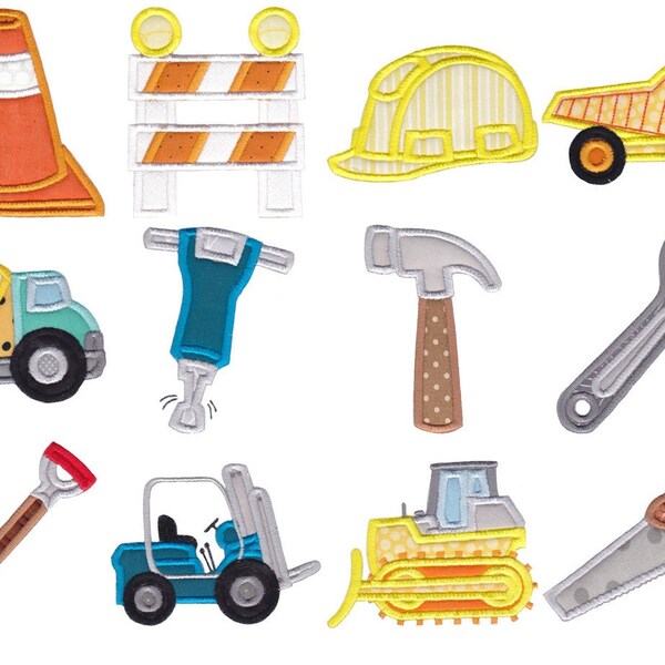 Embroidery Machine Designs Construction Signs - Etsy