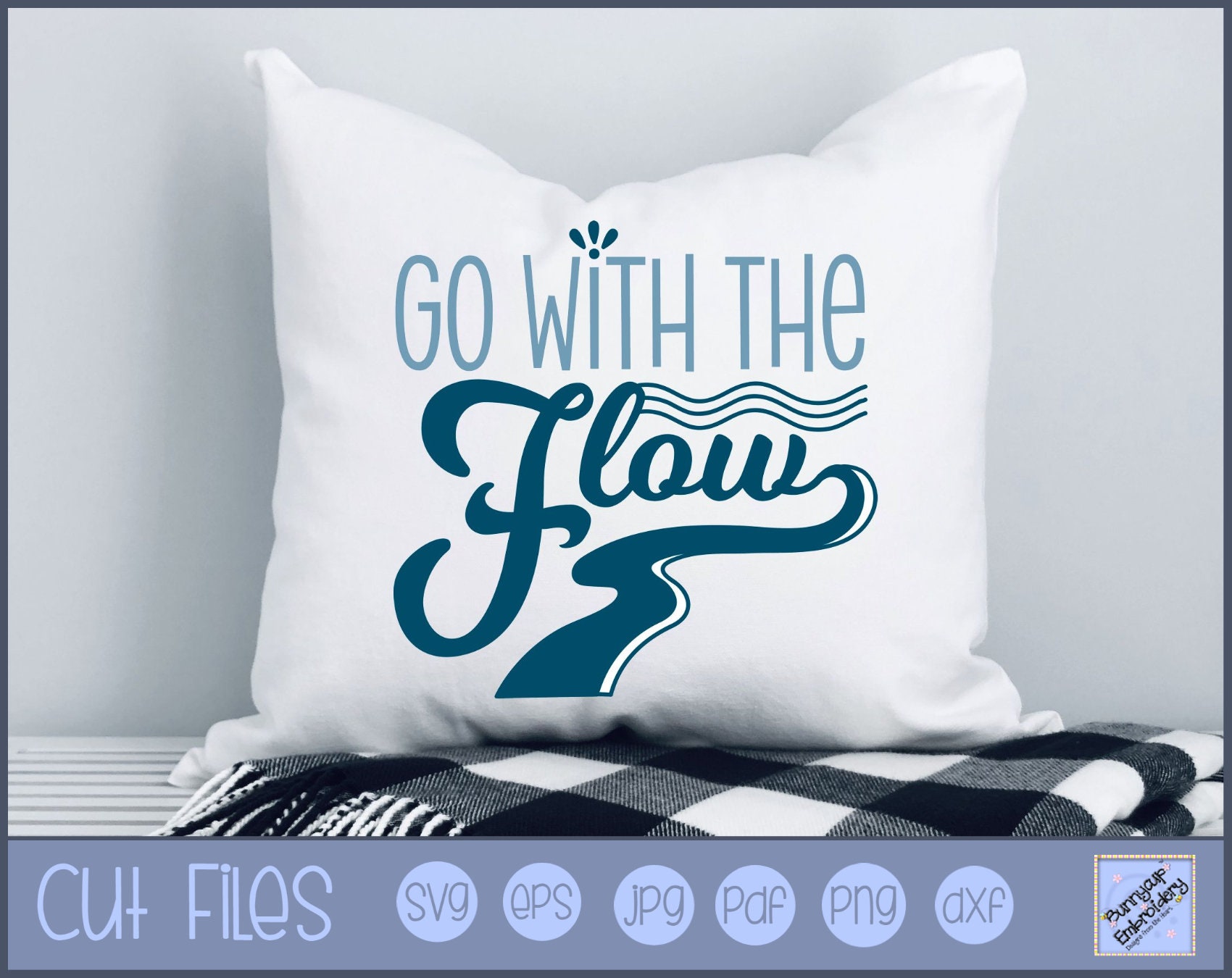 Go With the Flow SVG Personal and Small Business Use River - Etsy