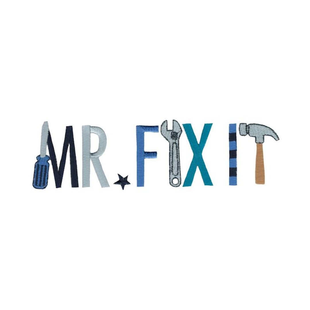 Mr Fix It - Machine Embroidery Design - 4x4 5x7 6x10 8x8 Sizes Included ...