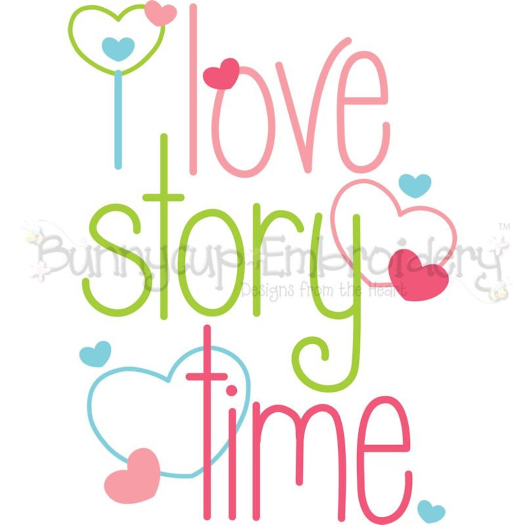 I Love Story Time SVG - Clipart and SVG File - Personal and Small ...