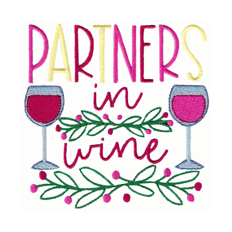Wine Embroidery - Etsy