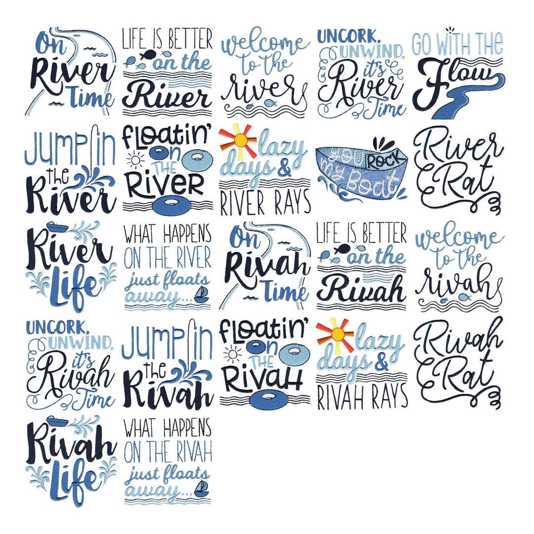 River House - 22 Machine Embroidery Designs - Multiple Sizes Included ...