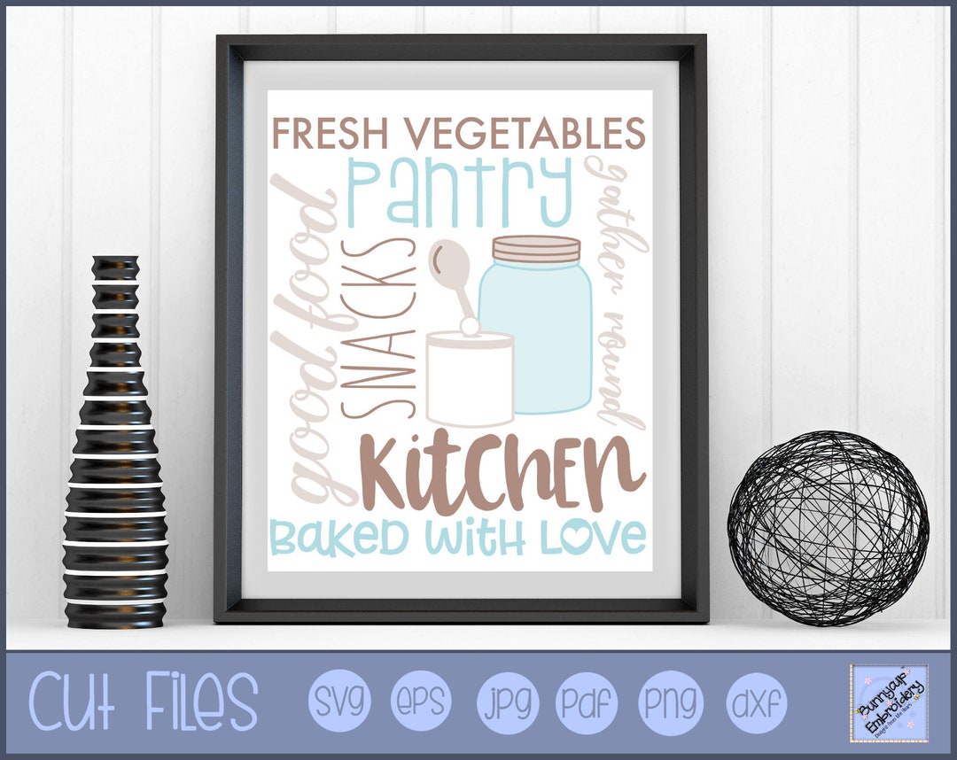 Kitchen Subway Art SVG SVG and Graphic File Personal and Small Business ...