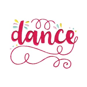 Dance - Machine Embroidery Design - 4x4 5x7 6x10 8x8 Sizes Included ...