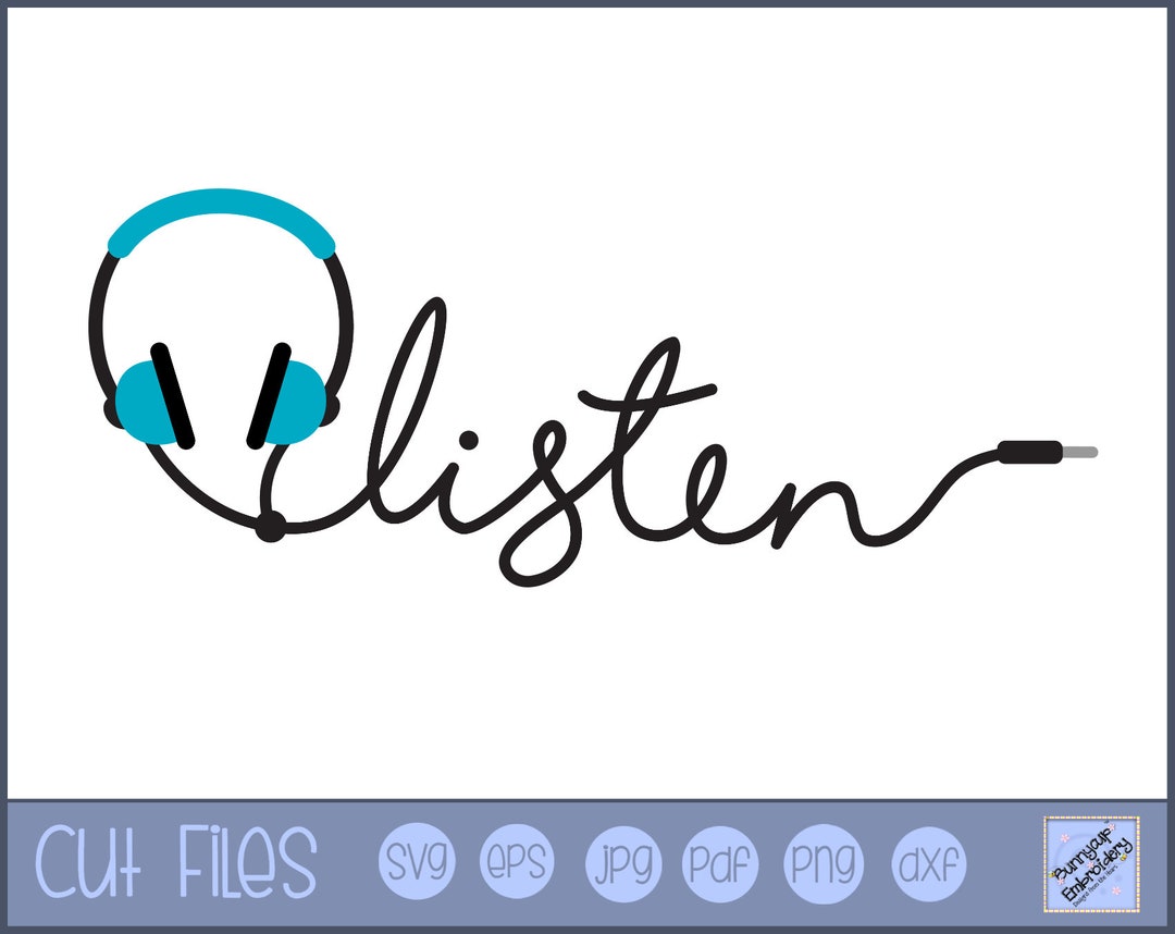 Listen SVG Clipart and SVG File Personal and Small Business Use Life ...