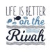Life is Better on the Rivah - Filled Stitch Embroidery Design - 4x4 5x7 ...