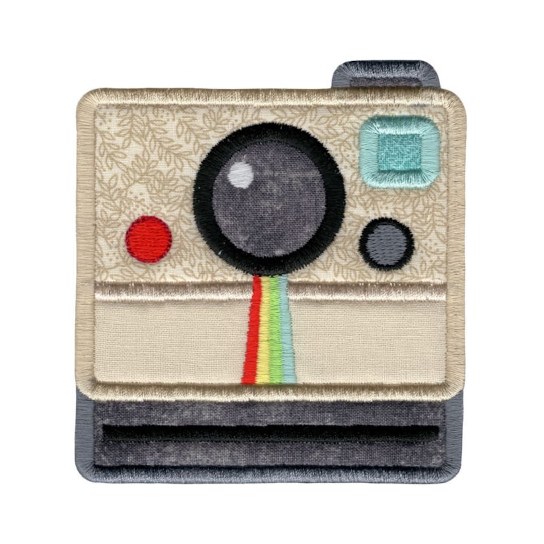 Instant Camera Applique Embroidery Design - 4x4 5x7 6x10 8x8 Sizes ...