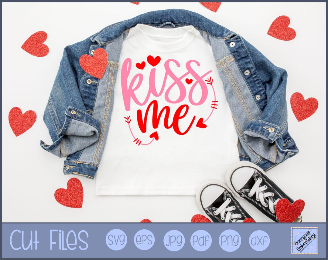 Kiss Me Clipart and SVG File Personal and Small Business Use Valentines ...