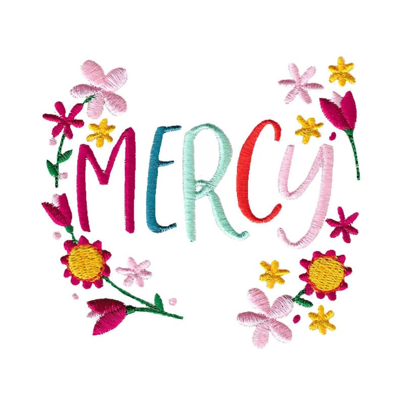 Mercy Machine Embroidery Design 4x4 5x7 6x10 8x8 Sizes - Etsy