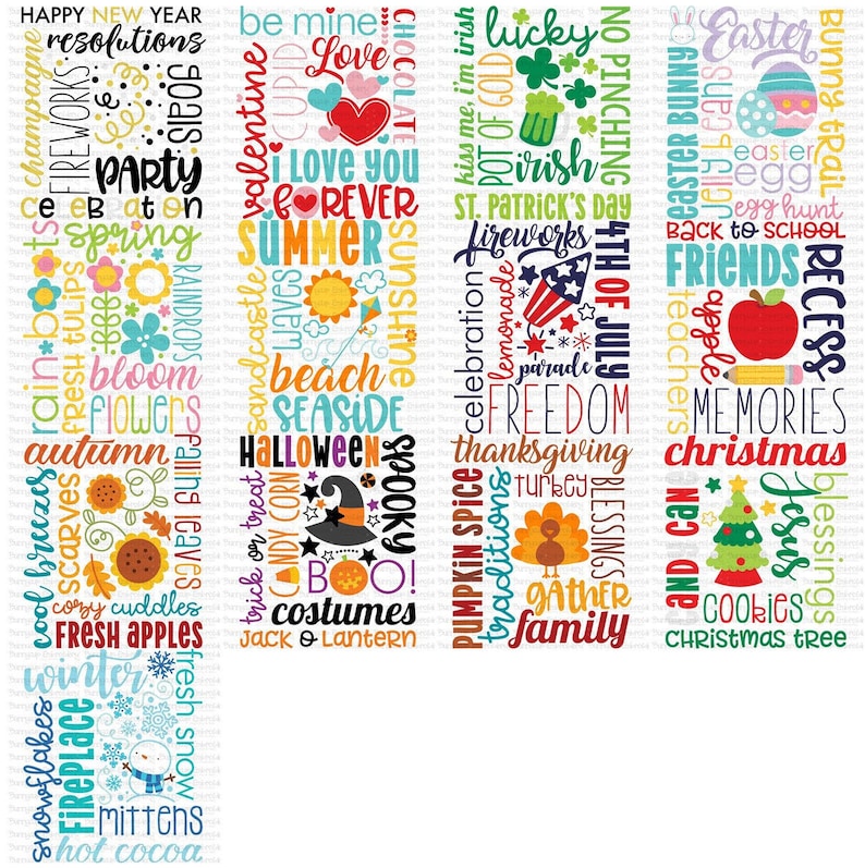 Subway Art SVG 13 SVG Clip Art Cut and Printable Files | Etsy Canada