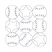 Baseball Quilt Block - Digital Pantograph for Long Arm Quilting ...