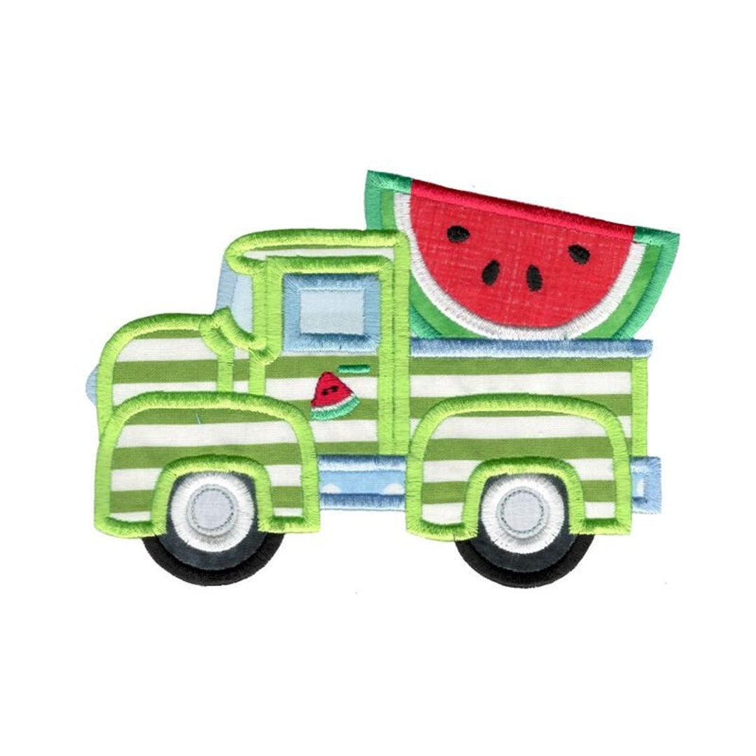 Watermelon Applique Embroidery Design - 5x7 6x10 & 8x8 Sizes Included ...