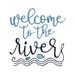 Welcome to the River - Filled Stitch Embroidery Design - 4x4 5x7 6x10 ...