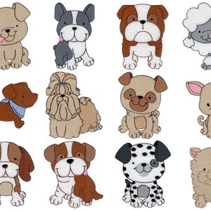 Dog Breeds - 12 Machine Embroidery Designs - 2, 3, 4 & 5 Inch Sizes ...
