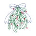 Elegant Mistletoe Embroidery Design 4x4 5x7 6x10 8x8 Sizes - Etsy