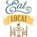 Eat Local SVG Clipart and SVG File Personal and Small Business Use ...