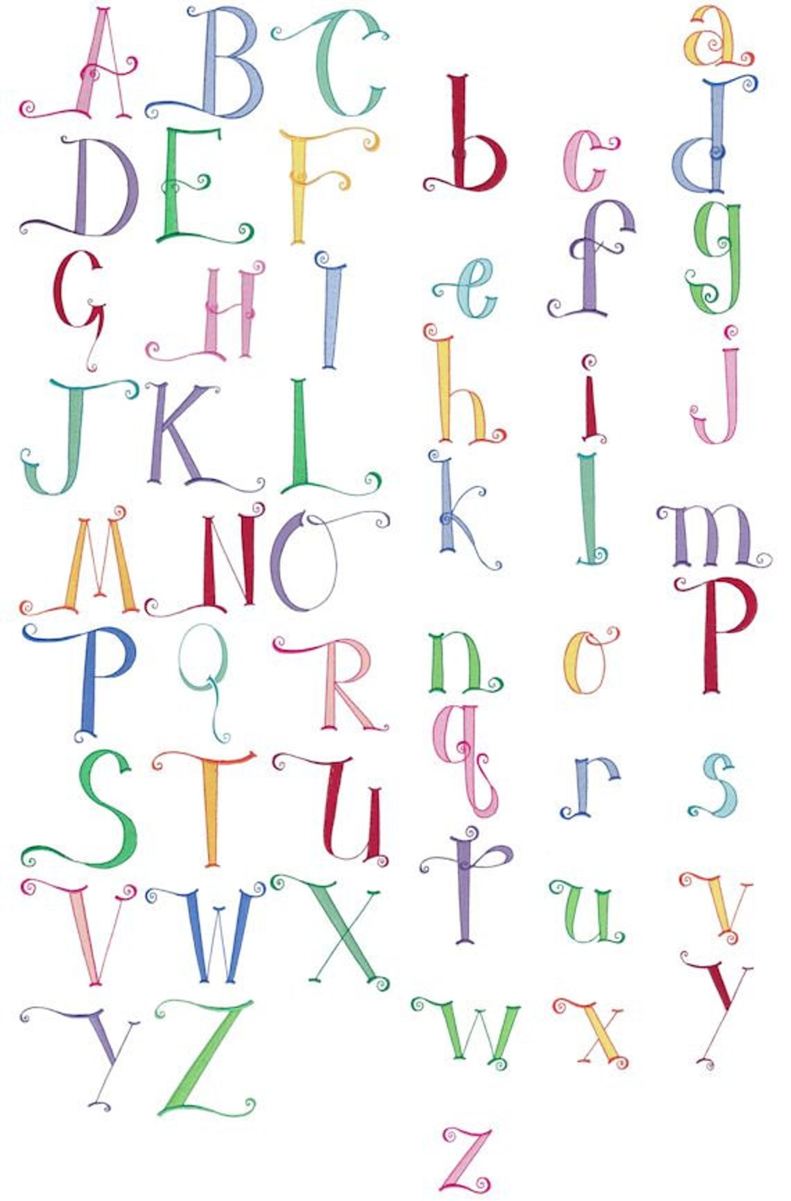 Dominique Alphabet Machine Embroidery Designs BX Files Included - Etsy