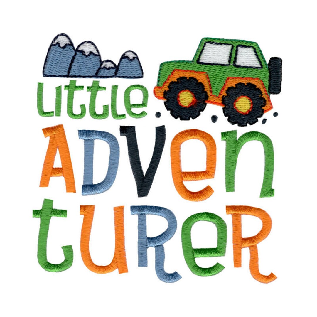 Little Adventurer Embroidery Design - 4x4 5x7 6x10 Sizes Included ...