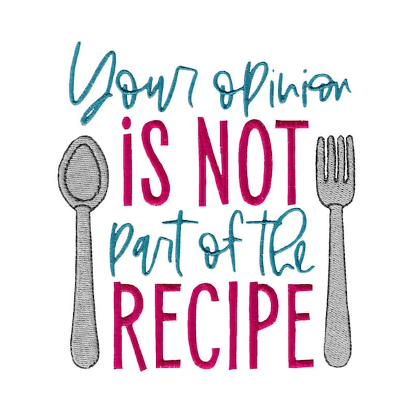 Recipe Embroidery - Etsy